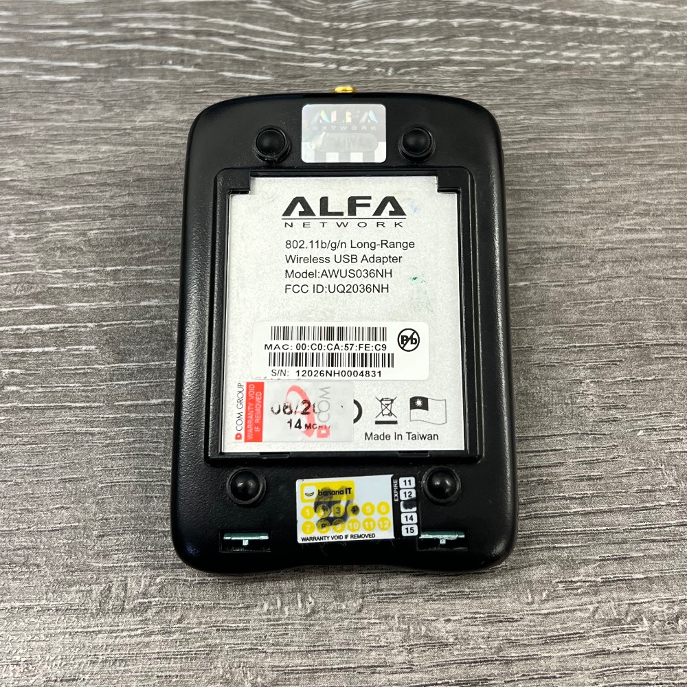 ALFA NETWORK WIRELESS USB ADAPTER - AWUS036NH - Own4Less